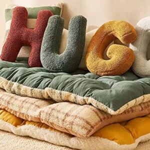 Zuwxeu English Letters Pillow ABCD Letters Cushion Creative Decorative Pillows