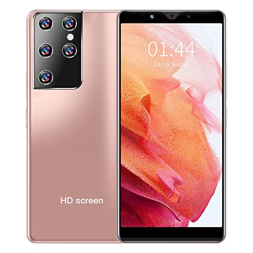 Unlocked Mobile Phones, 6.1 Inch Ultrathin Android Smart Phone HD Full Screen Phone, Dual SIM Deca-core Unlocked Smartphones 1+8G RAM, 2MP+5MP Mobile Cell Phone, Gift for Friends (Rose Gold)