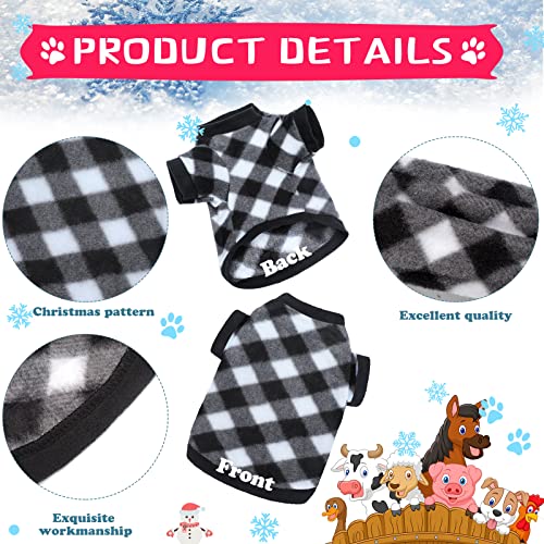 7 Pcs Dog Fleece Sweaters Dog Sweatshirt Winter Dog Outfits Soft Fleece Puppy Sweater Outfits for Chihuahua Yorkshire Pets Dog Cat (Solid, S(Neck: 8.27", Chest: 13.78", Back: 9.84"))