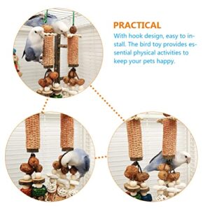 LUOZZY Bird Cage Toy Hanging Parrot Toy Hanging Bird Toy Funny Parakeet Toy Parrot Accessory