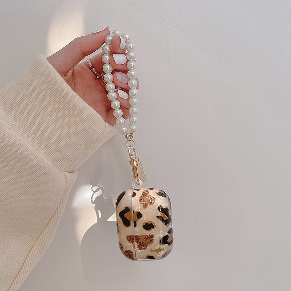 ZHIRUAN Airpods Pro 2rd Generation 2022 Case Earbuds Case Protective Cover Skin with Keychain Airpods Accessories Compatible with Apple Airpods Pro 2rd Gen Case (Leopard)