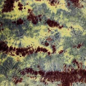 texco inc printed hand tie dye ombre dty fabric, yellow denim plum 1 yard