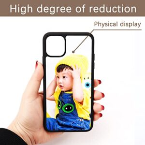 OKBA 10 PCS Sublimation Blank Phone Case for iPhone 14 Pro Max 6.7 Inch,Matte Black Soft Rubber Protective Shockproof Blanks Case