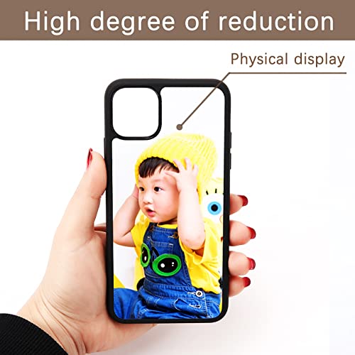 OKBA 10 PCS Sublimation Blank Phone Case for iPhone 14 Pro Max 6.7 Inch,Matte Black Soft Rubber Protective Shockproof Blanks Case