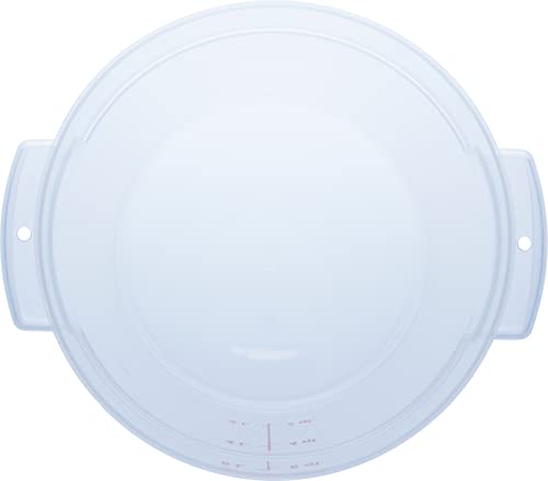 Carlisle FoodService Products CFS StorPlus Plastic Round Food Storage Container, 6 Quart, Clear, (Pack of 12)