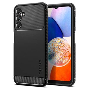 spigen rugged armor designed for galaxy a14 5g case (2023) - matte black