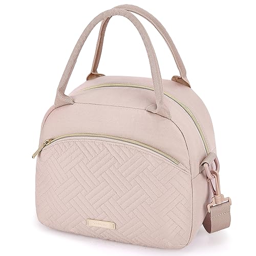 TOURIT Womens Lunch Bag Insulated Lunch Box Cute Lunch Bags for Women, Work, Picnic, Pink