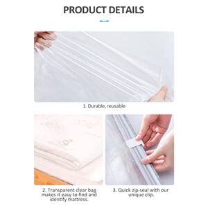 Mattress Vacuum Storage Bag 2 Sizes Zippered Mattress Bag Vacuum Sealer Bag For Memory Foam Mattress Moving Shipping Storage