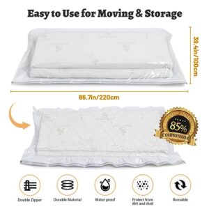 Mattress Vacuum Storage Bag 2 Sizes Zippered Mattress Bag Vacuum Sealer Bag For Memory Foam Mattress Moving Shipping Storage