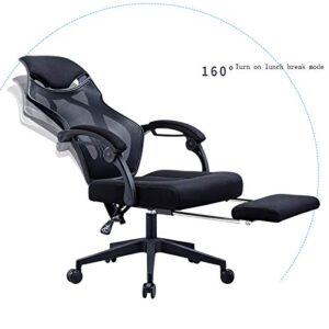 Ergonomic Mesh Office Chair High Back Computer Chair Desk Chair Mesh Chair with Thick Cushion Soft Adjustable (Color : C)