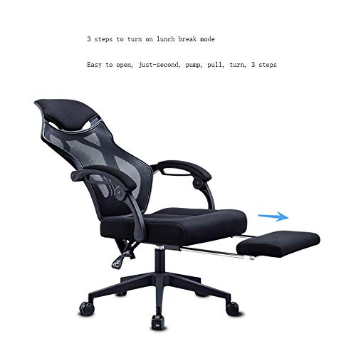 Ergonomic Mesh Office Chair High Back Computer Chair Desk Chair Mesh Chair with Thick Cushion Soft Adjustable (Color : C)