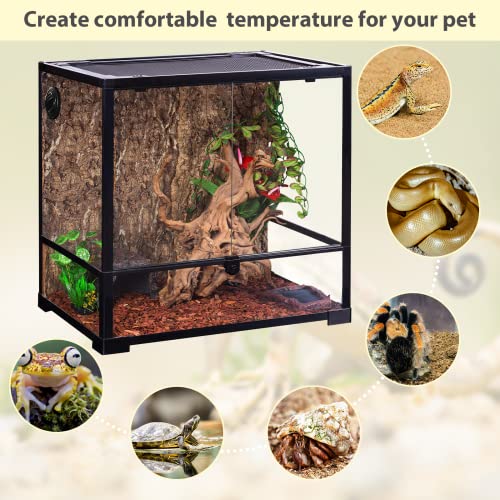 Raintrip Reptile Thermostat,Reptile Heating Pad,16W,Suitable 30-40Gal Terrarium,Temperature Controller for Turtle/Snake/Lizard/Frog/Spider/Plant Box