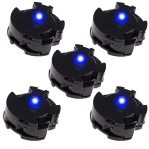 tesytto 5pcs led units for gundam models kits, mg led unit set for gundam 00 mg gn-x light up certain gundam models hobby accessories (blue)