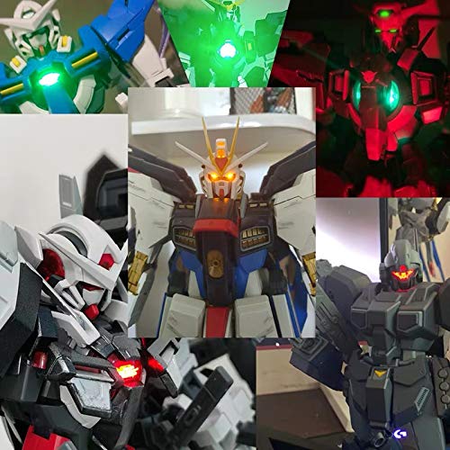 Tesytto 5PCS LED Units for Gundam Models Kits, MG LED Unit Set for Gundam 00 MG GN-X Light Up Certain Gundam Models Hobby Accessories (Blue)