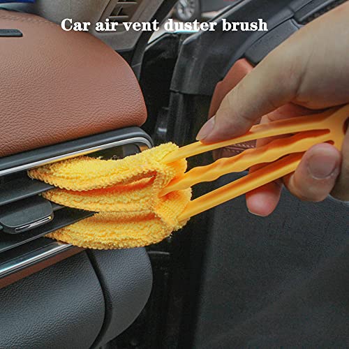 MVEQRRN 21pcs Car Cleaning Kit, Car Detailing Brush Set,Car Wash Kit for Interior and Exterior, Car Care Kit All Cleaning Suppliess Set Detailing with Microfiber Towels,Buffing Sponge Pads Kit