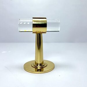 Morco Deco Brass Lucite Robe Hook Handmade Bathroom Kithcen Towel Hook Lucite Brass Coat Hook Hangers Storage Hook (Polished Brass)