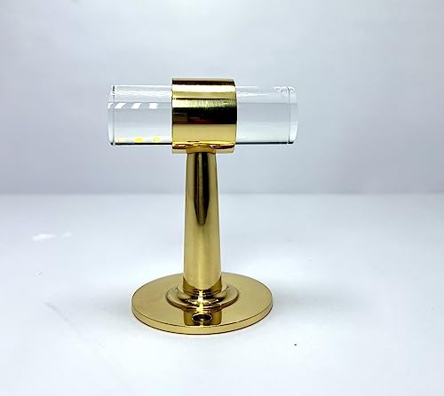 Morco Deco Brass Lucite Robe Hook Handmade Bathroom Kithcen Towel Hook Lucite Brass Coat Hook Hangers Storage Hook (Polished Brass)