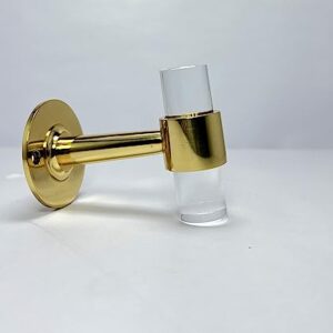 Morco Deco Brass Lucite Robe Hook Handmade Bathroom Kithcen Towel Hook Lucite Brass Coat Hook Hangers Storage Hook (Polished Brass)