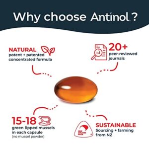 Antinol - The Natural Super Potent Joint Supplement for Dogs (60 Softgels)