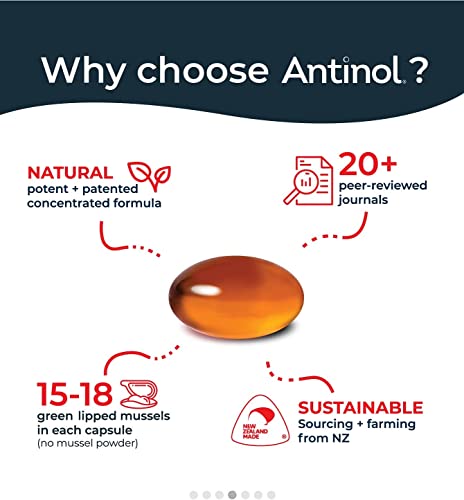 Antinol - The Natural Super Potent Joint Supplement for Dogs (60 Softgels)