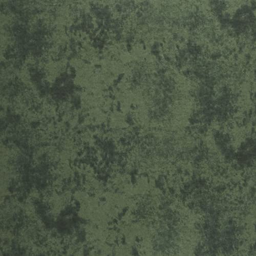 Mook Fabrics Flannel Snuggy PRT Marble, Fr Green, 15 Yard Bolt