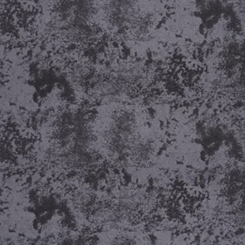 Mook Fabrics Flannel Snuggy PRT Marble, Dk Grey, 15 Yard Bolt