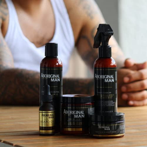 Curls & Potions ABORIGINAL MAN DAILY CONDITIONING SPRAY MOISTURIZING RICE WATER FOR HAIR GROWTH FOR MEN LEAVE IN FOR BEARD, HAIR, BALD HEAD CONDITIONER DRY, BRITTLE, FRIZZY HAIR