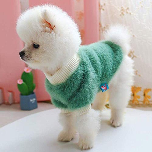 HonpraD Fleece Jackets for Dogs Daisy Sweater Plush Small Girl for Sweaters Neck Flowers Style Round Pet Dog Clothes Girl Small Breed