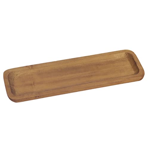 Bathroom Wooden Tray 18 Inch Long Vanity Wood Trays Rustic Wood Serving Tray Toilet Tank Tray for Bathroom Living Room Kitchen Counter Organizing and Home Decor