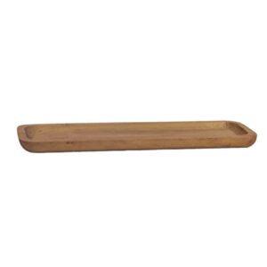 Bathroom Wooden Tray 18 Inch Long Vanity Wood Trays Rustic Wood Serving Tray Toilet Tank Tray for Bathroom Living Room Kitchen Counter Organizing and Home Decor