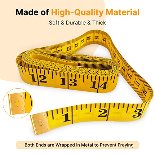 Tape Measure, 5 Packs 120 Inch/300cm Dual Scale Measuring Tape for Body Measurements, Sewing Fabric Soft Small Cloth Tailor Waist Tape Measure Body Measuring Tape Weight Loss