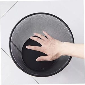 KUYYFDS Metal Waste Bin Mesh Trash Can Waste Paper Basket for Bedrooms Kitchens Bathrooms Office Paper Bins