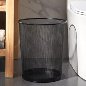 KUYYFDS Metal Waste Bin Mesh Trash Can Waste Paper Basket for Bedrooms Kitchens Bathrooms Office Paper Bins