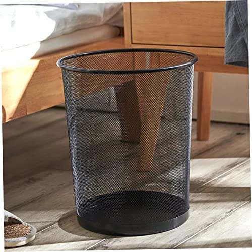 KUYYFDS Metal Waste Bin Mesh Trash Can Waste Paper Basket for Bedrooms Kitchens Bathrooms Office Paper Bins