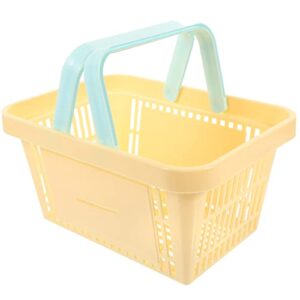 zerodeko shower caddy basket portable large capacity plastic organizer storage tote with handles drainage toiletry bag bin for bathroom college dorm room essentials yellow