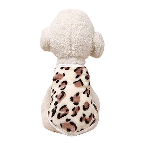 Extra Extra Small Dog Clothes for Boys and Pet Product Bust Winter Print for Autumn Leopard Pet Supplies Puppy Clothes for Small Dogs Girl Christmas