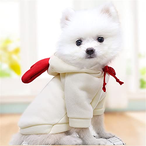 HonpraD Mini Dog Clothes Boy Love Velvet and Sweater Cats Two-Legged Pet Medium-Sized Pet Clothes Dog Thanksgiving Sweater