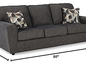 Signature Design by Ashley Cascilla Casual Sofa, Dark Gray