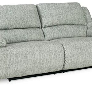 Signature Design by Ashley McClelland Transitional 2 Seat Reclining Sofa, Light Gray