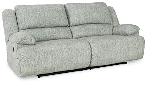 Signature Design by Ashley McClelland Transitional 2 Seat Reclining Sofa, Light Gray