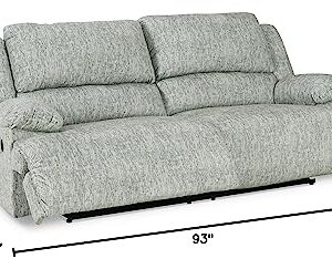 Signature Design by Ashley McClelland Transitional 2 Seat Reclining Sofa, Light Gray