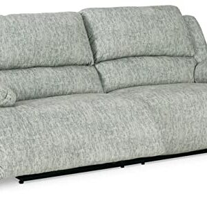 Signature Design by Ashley McClelland Transitional 2 Seat Reclining Sofa, Light Gray