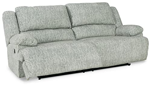 Signature Design by Ashley McClelland Transitional 2 Seat Reclining Sofa, Light Gray