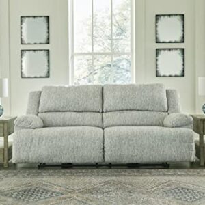 Signature Design by Ashley McClelland Transitional 2 Seat Reclining Sofa, Light Gray