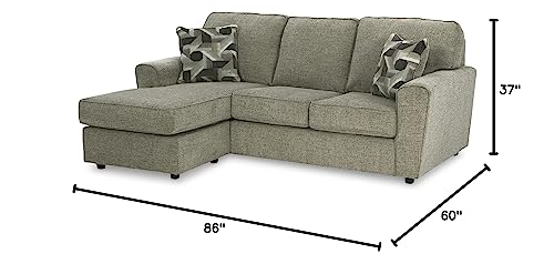 Signature Design by Ashley Cascilla Casual Sofa Chaise, Light Gray