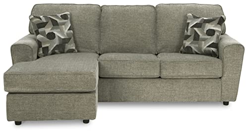 Signature Design by Ashley Cascilla Casual Sofa Chaise, Light Gray