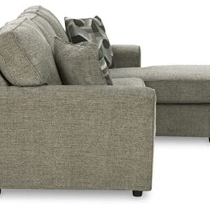 Signature Design by Ashley Cascilla Casual Sofa Chaise, Light Gray