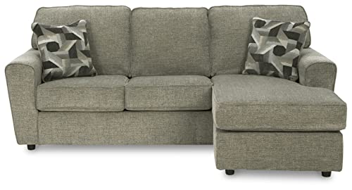 Signature Design by Ashley Cascilla Casual Sofa Chaise, Light Gray