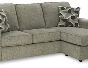 Signature Design by Ashley Cascilla Casual Sofa Chaise, Light Gray