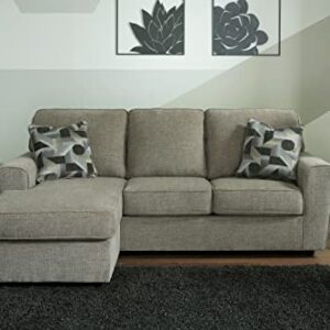 Signature Design by Ashley Cascilla Casual Sofa Chaise, Light Gray